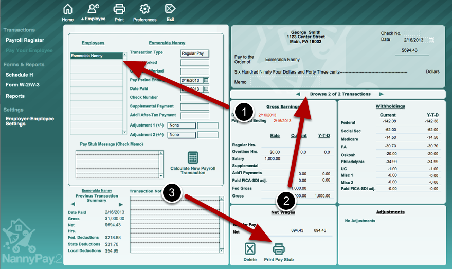 How To Print A Pay Stub